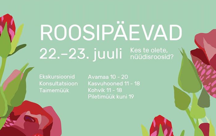 ROOSIPÄEVAD TALLINNA BOTAANIKAAIAS – 22.07.2017 – PIRITA.EE / ÜRITUSED ...